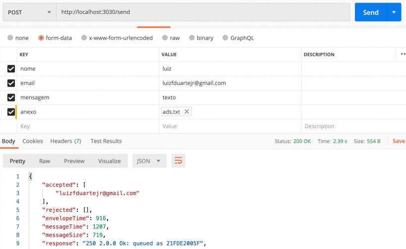 Nodemail Envio De Email Em Reactjs Nodejs Nodemailer Luiztools