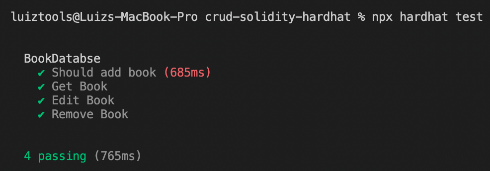 Smart Contract Crud Em Solidity Com Hardhat E Js Luiztools