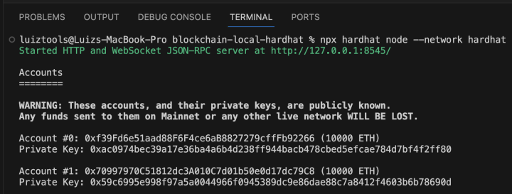 Como Subir Uma Blockchain Local Para Testes Com Hardhat Network Luiztools